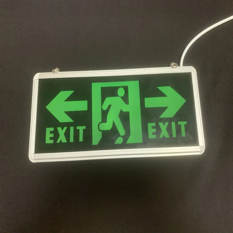 Fire Exit Sign Board Rechargeable Wall Mounted 5w 7w 9w 12w Twin Spot ...