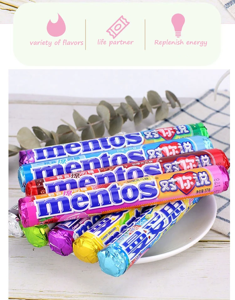 Mento Candy 37g Mint Chewy Candy Roll Halloween Holiday Party Fruit ...