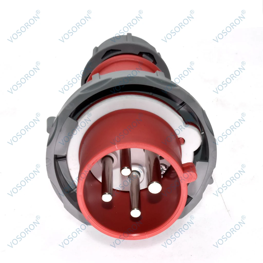 Industrial Connector Male Plug 4Pin Electrical Connector 32A IP67 ...