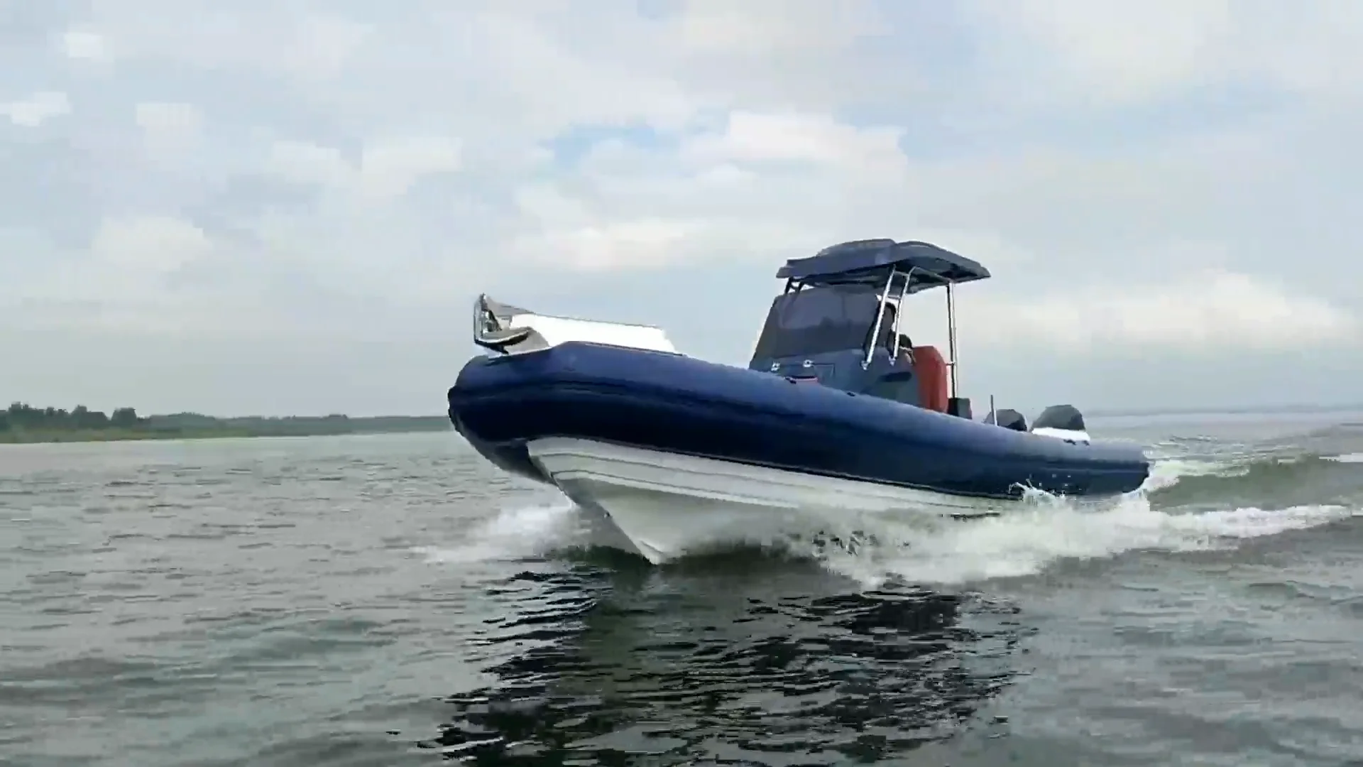 19ft Pvc Motorized Inflatable Luxury Speed Boat With Steering Wheel ...