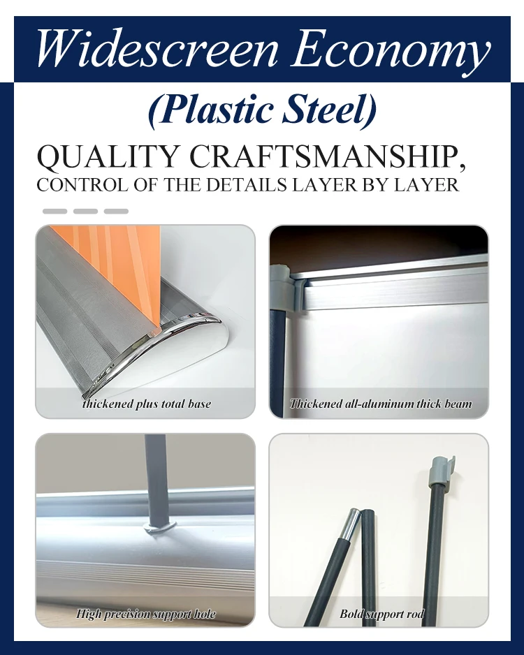 Luxury Roll up Banner - Portable 85X200 with Custom Logo