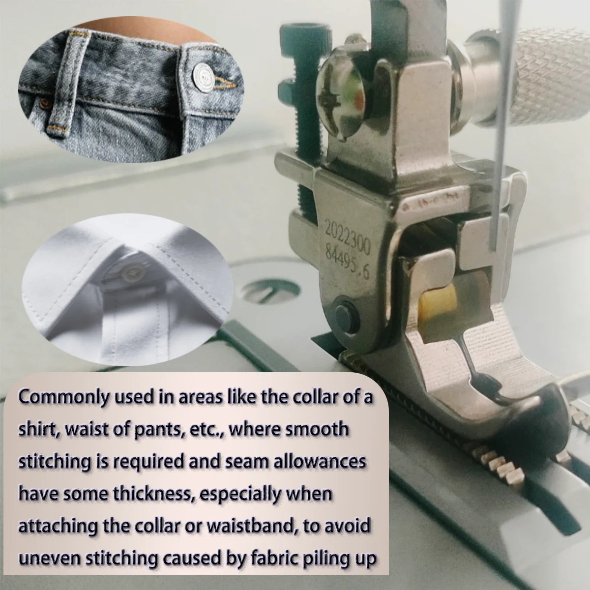 New Roller Blindstitch Presser Foot - for Blind Hems, Waistbands ...