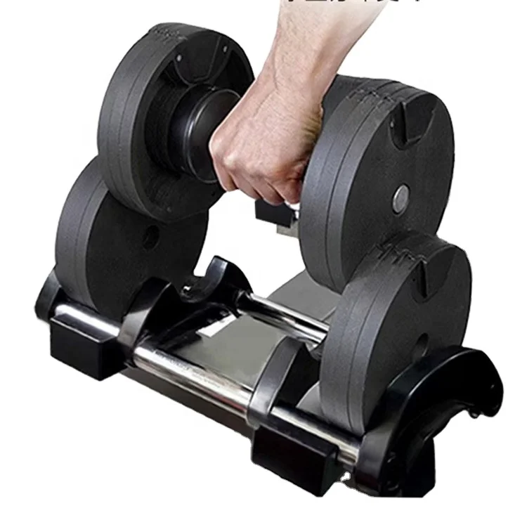 Adjustable Dumbbell with Stand 32kg Multi Weight Dumbbell 20kg ...