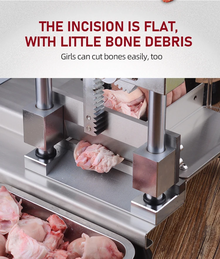 304 Stainless Steel Meat Cutter Machine for Frozen Ribs & Chicken - OEM ...