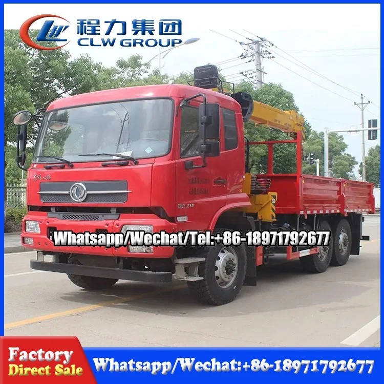 Dongfeng 6x4 12 Tons Truck Mounted Crane 10ton 14ton Truck Crane ...