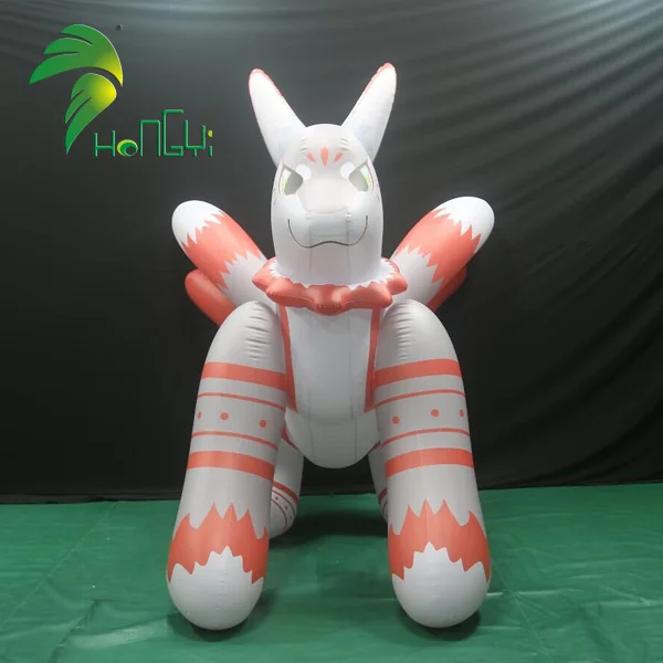 Hongyi Toys Lovely Design PVC Inflatable Four Tails Charming Inflatable ...