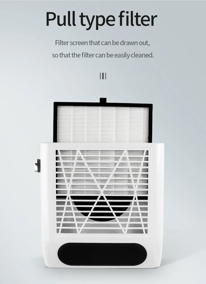 Adjustable Speed 80W Nail Dust Collector Nail Vacuum Cleaner Powerful ...