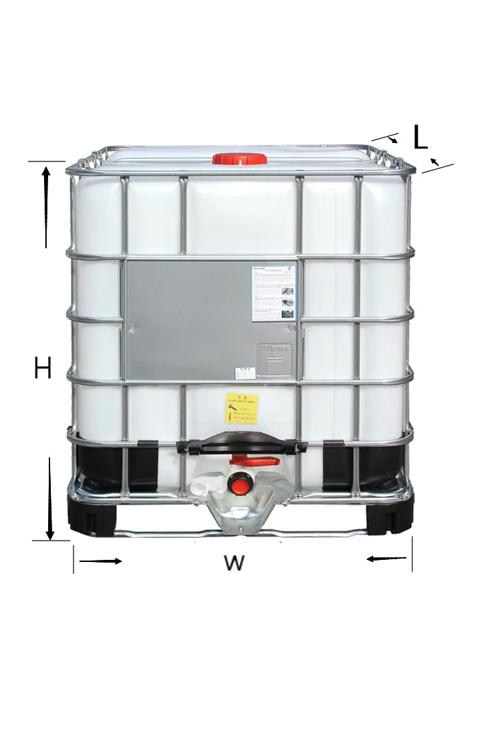Customized Plastic Water Ibc Container 1000 Liter Hdpe Liquid Storage ...