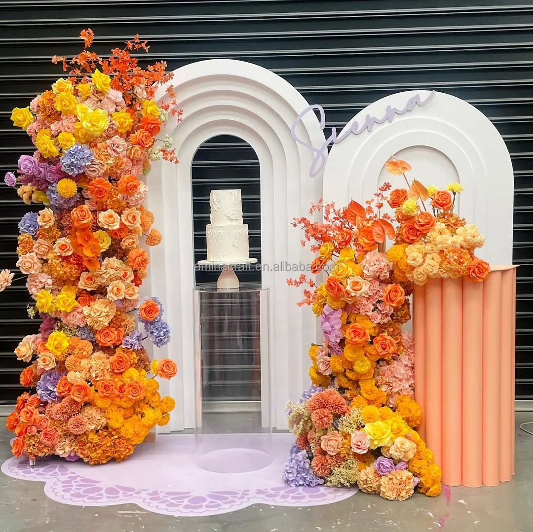 Amina Craft Elegant White Stage High Quality Event Pvc Backdrop For ...