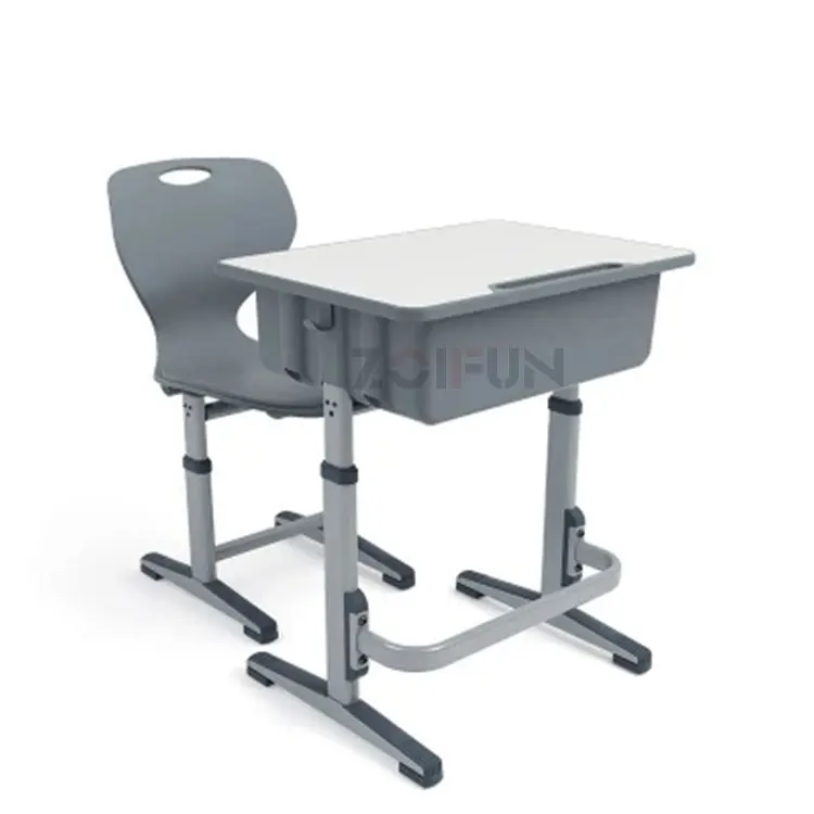 Modern Height Adjustable School Desks & Chairs for Students