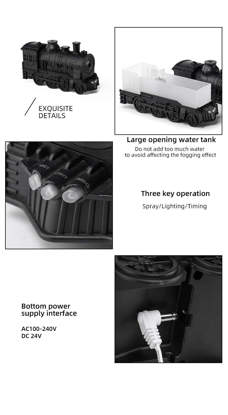 Train Aroma Diffuser - DIY Essential Oil Humidifier for Kids