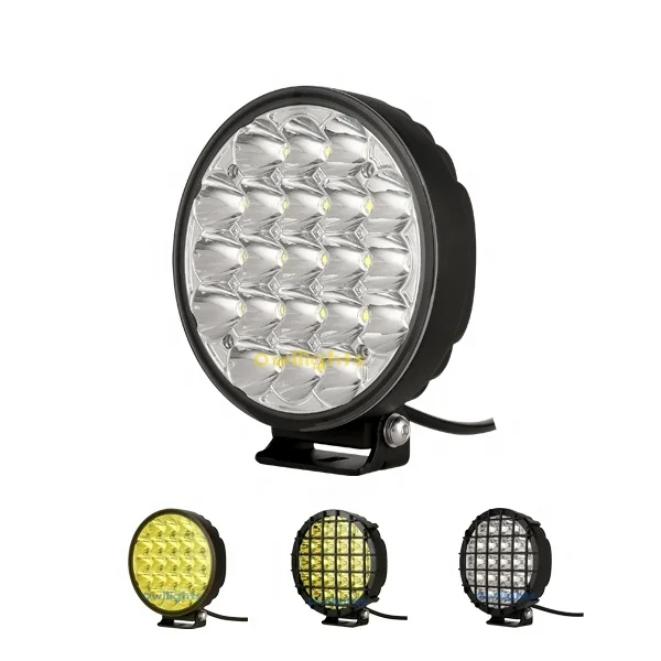 12V 24V DC 6inch 4x4 LED Car Headlight Round 105W High Power