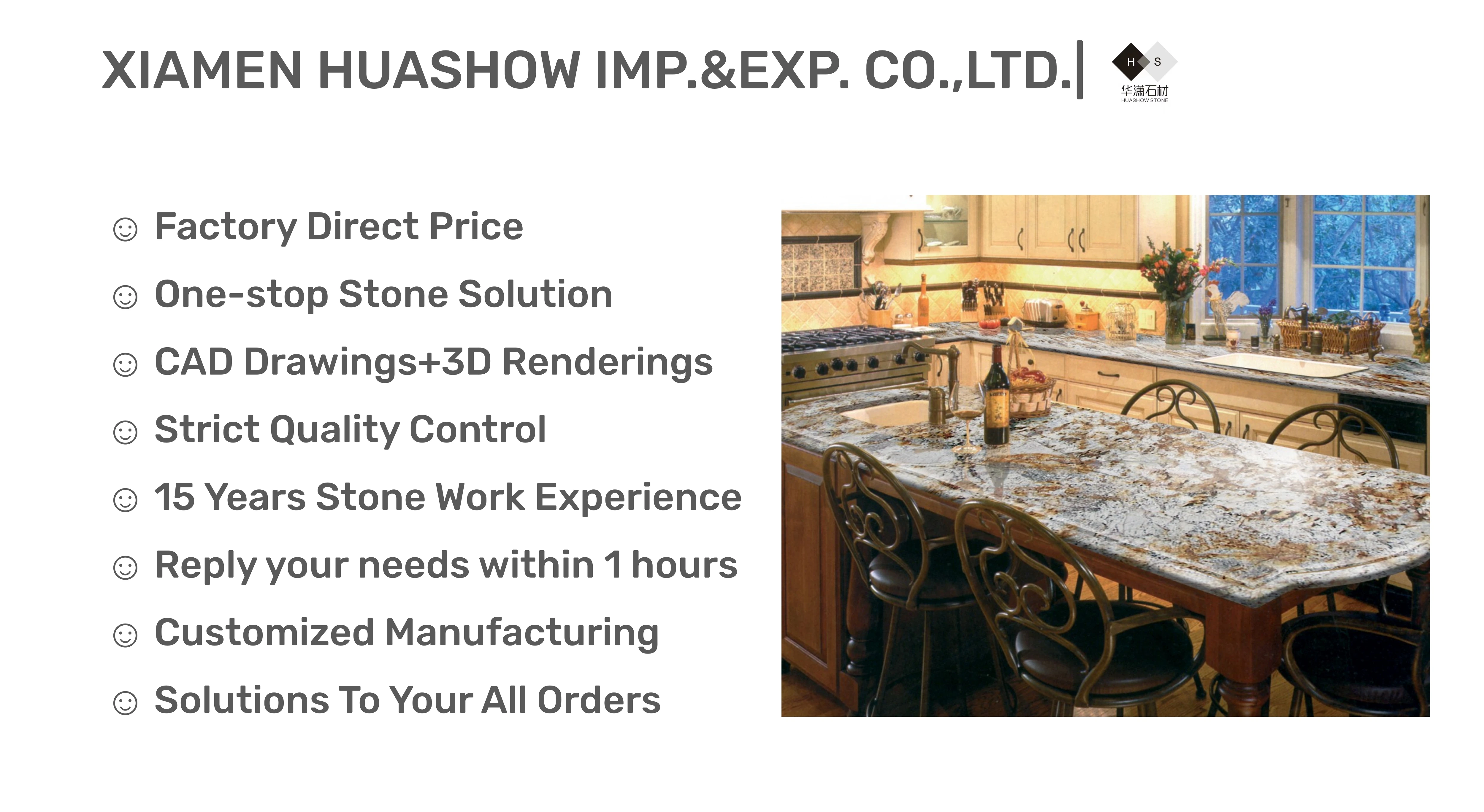 Factory Customized Quartzite Countertop Slab Cuarzo Stone Kitchen Br ...