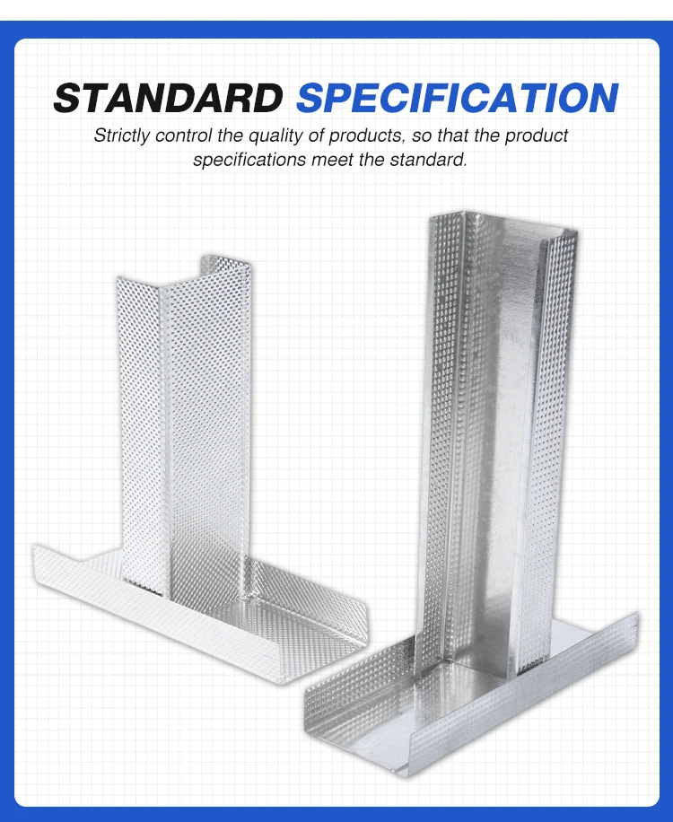 C Channel Steel Drywall Metal Stud CD UD UW CW Ceiling Channel| Alibaba.com