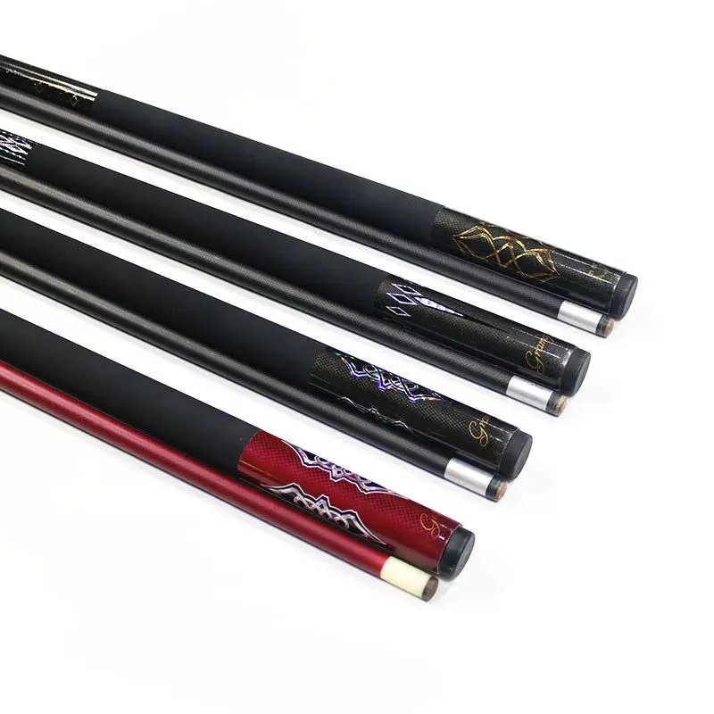 Assorted Color Graphite Billiard Pool Cue 1/2 Pc Style Cue Carbon Fiber ...