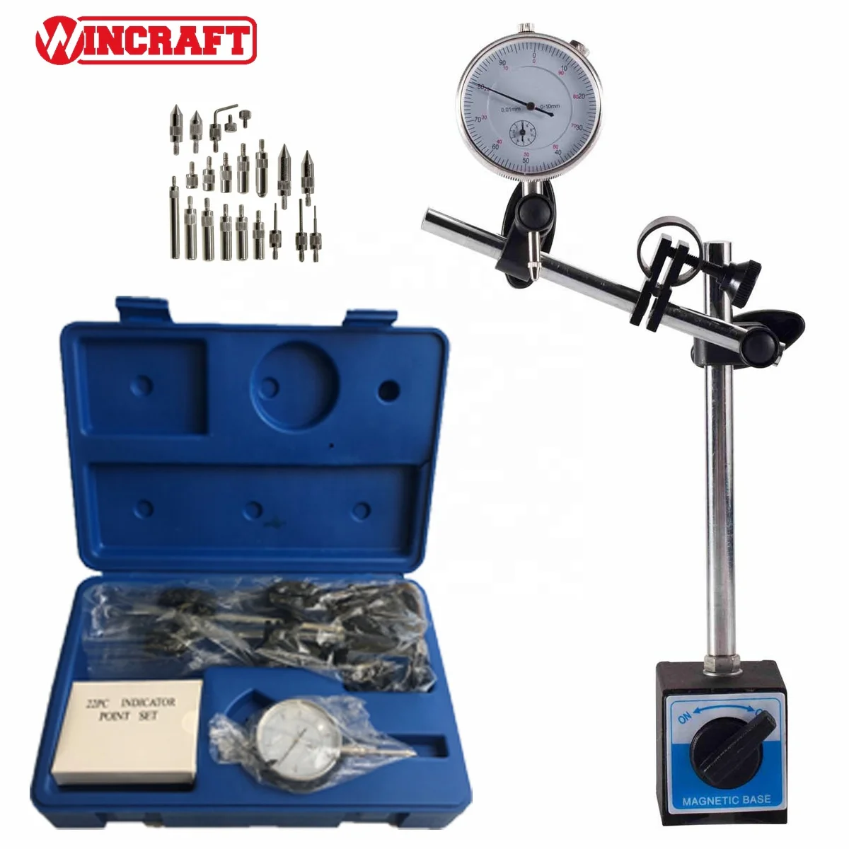 Professional Dial Indicator and Magnetic Base Holder With Fine ...
