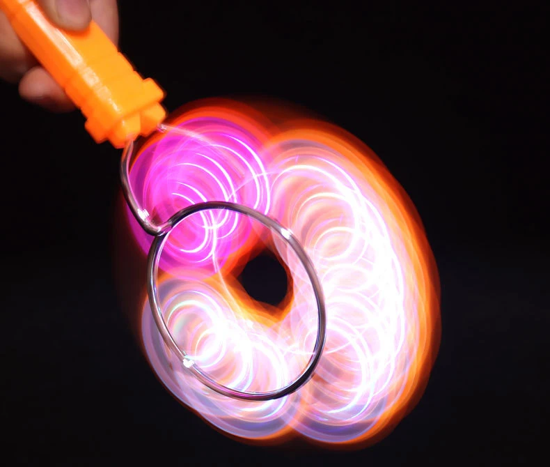 Kids Light-up Magnetic Yoyo Gyro Wheel Toys Magic Spinning Top Led ...