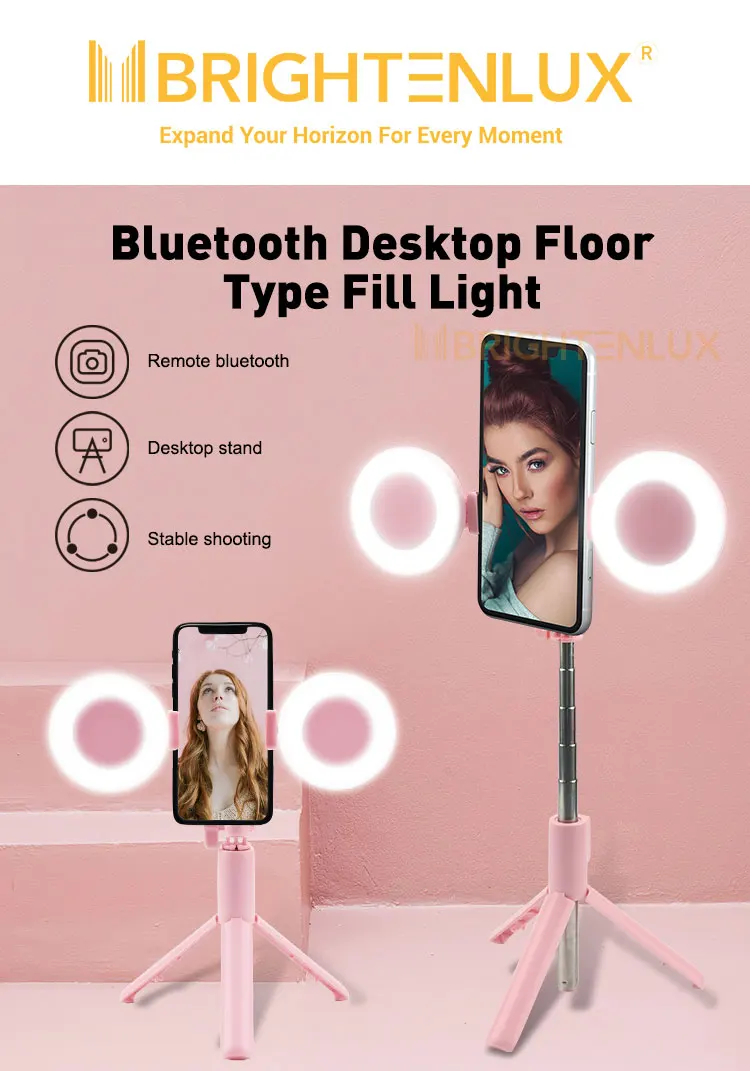 Mobile Phone Led Fill Light Selfie Light With Bracket,Usb Rechargeable ...