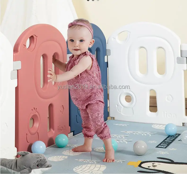 Plastic Baby Playpen Play Indoor For Living Room Children Cartoon ...