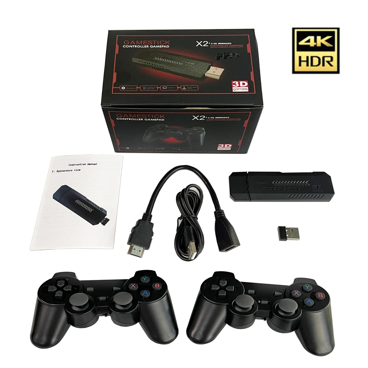 Hot 4k Retro Hd Console X2 Plus Game Stick Gd10 Plus Mini Game Player ...