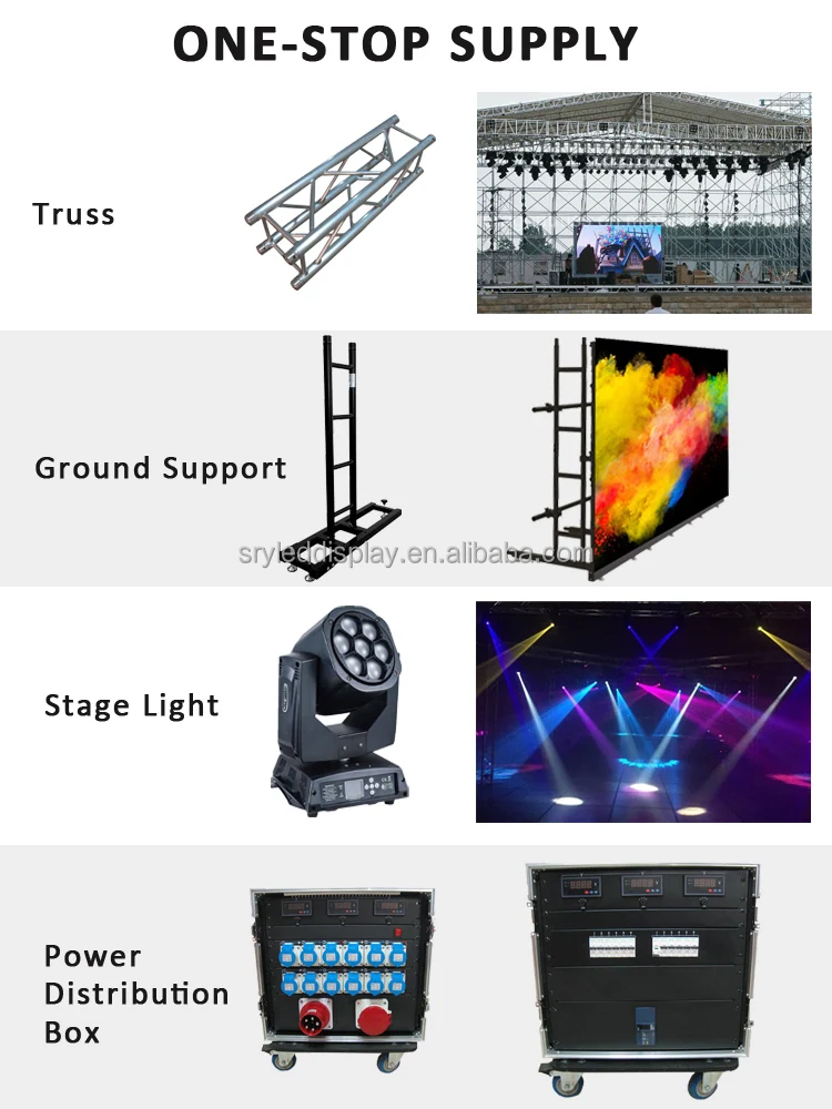 4x3 LED Video Wall Package Rental - Full Color 50x50 Screen