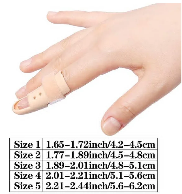 Adjustable Aluminum Finger Splint Teroys Metal Finger Support Brace for ...