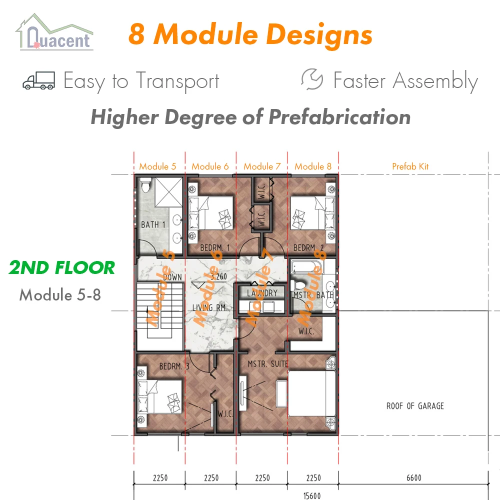 253 SQM 4 Bedroom Prefab Home - Modern & Luxury Design