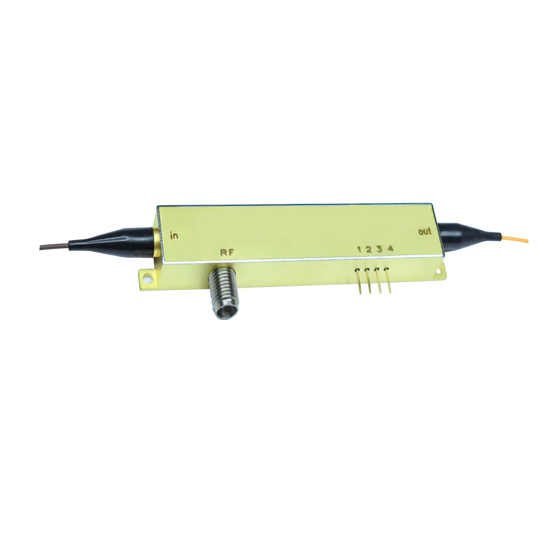 Delicate appearance fiber optic phase modulator forward row ...