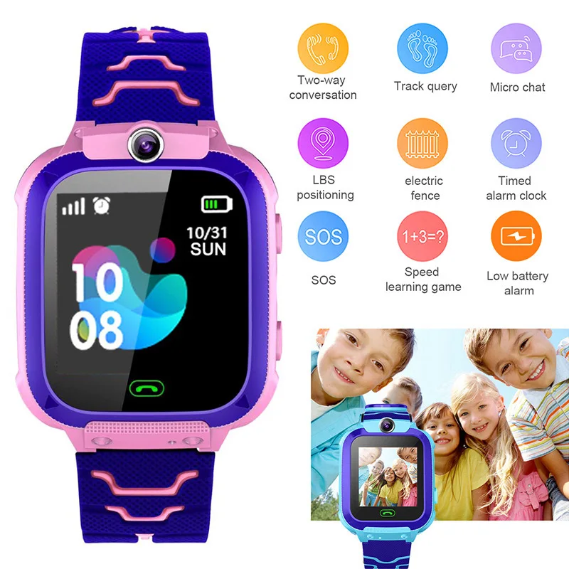 Q19 Kids Smart Watch Sos Lbs Tracker Q12 Q19 Children Watch With Sim ...