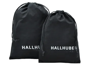 Natural Durable Extra Large Fabric Black Cotton Drawstring Bag - Buy ...