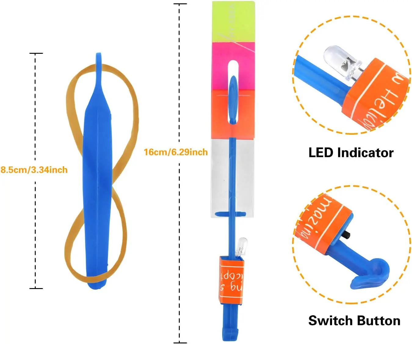 Glowing Sling Shot Catapult Arrows Flying Flash Rubber Led Light ...
