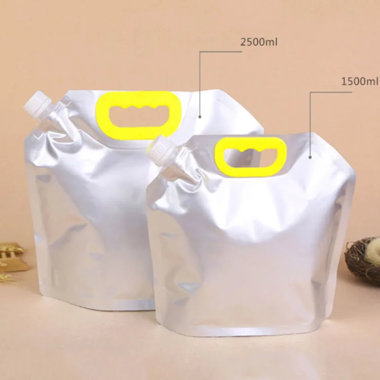 Custom Printing Oblique Mouth 1L 1.5L Smoothie Bag