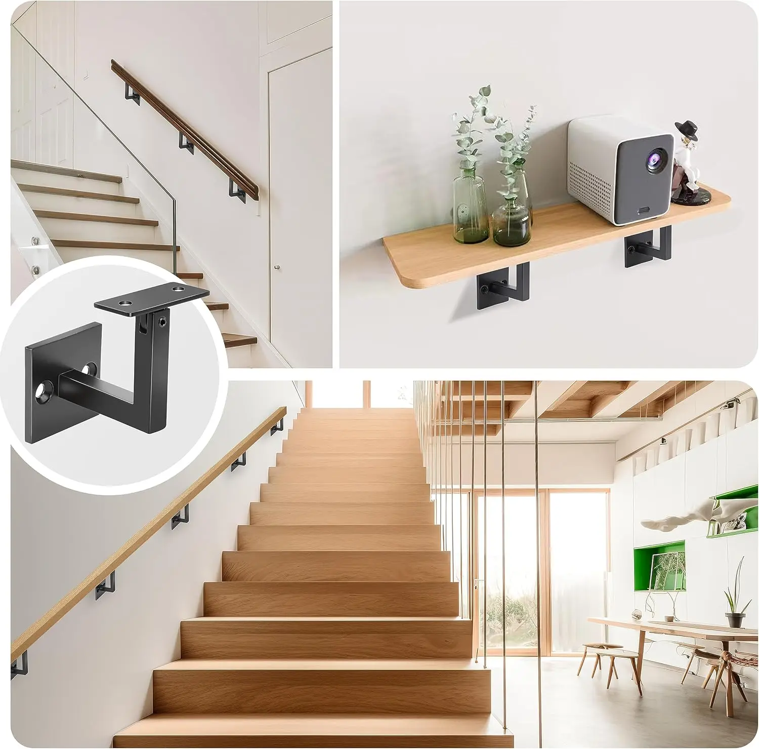 L Shape Modern Design Stair Handrail Brackets for Easy Installation ...