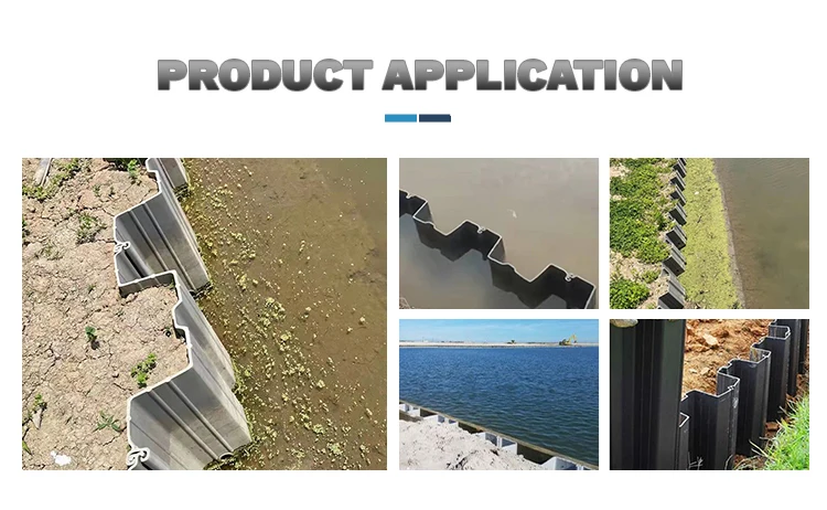 Composite Pvc Sheet Pile Vinyl Seawall Panel U Sheet Pile For Riverbank Erosion Control Durable ...