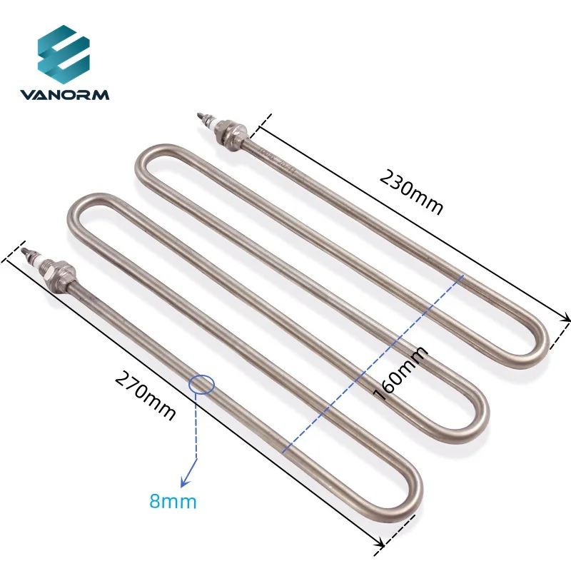 1500w Electric Tubular Heater Ss304 Tubular Heating element for Oven ...
