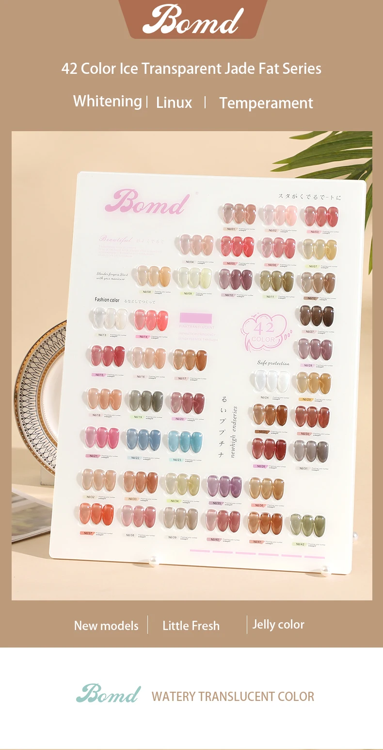 Korean Style Hot Sale Ladai 42 Colors Nail Gel Polish Set Nail Salon ...