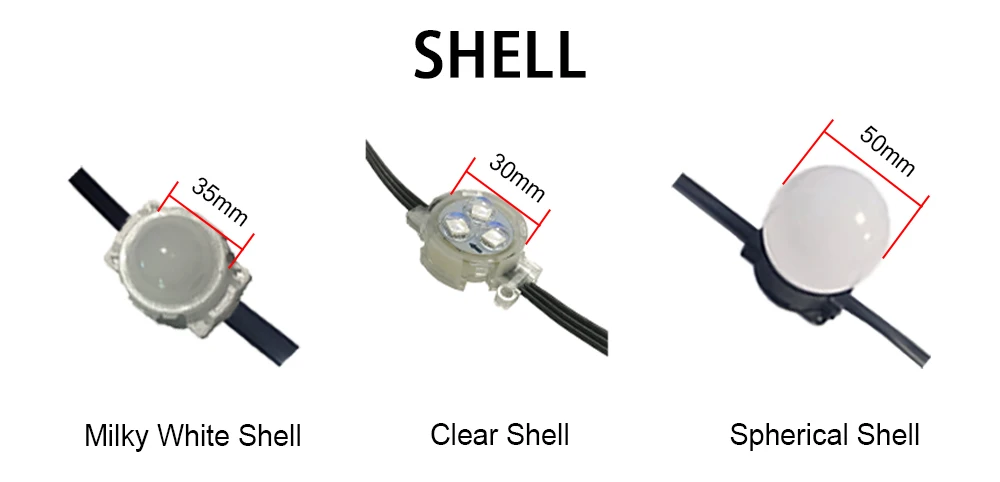 Rgbw Led Point Light 12v Pixel 30mm Led Lights Permanent Holiday ...