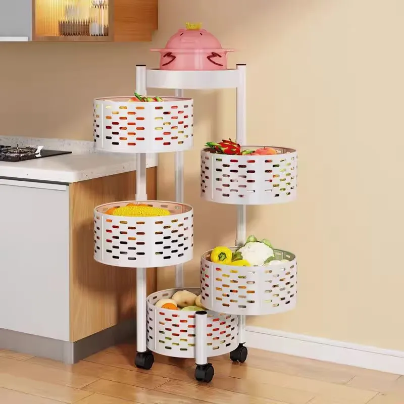 Kitchen Rotating Storage Shelves - Efficient Organization