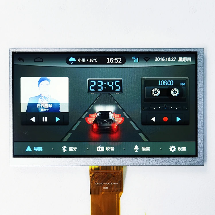 7 Inch 1024x600 Ips Lvds Interface 1000nits Sunlight Readable Screen - Buy 7 Inch Lcd Screen,Lcd ...