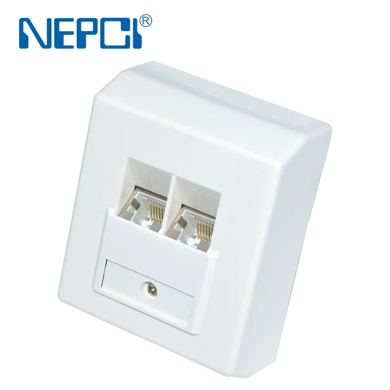 Ethernet Network Connector - Wall Box RJ45 Keystone Female