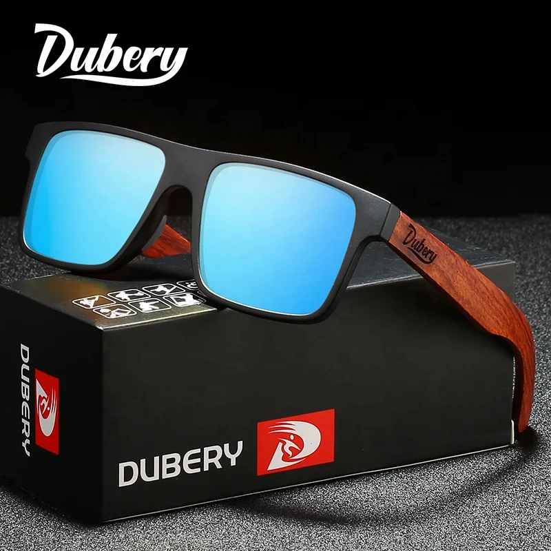 Dubery Wood Logo Uv 400 Sunglasses Unisex Man Woman Shades Men Women ...