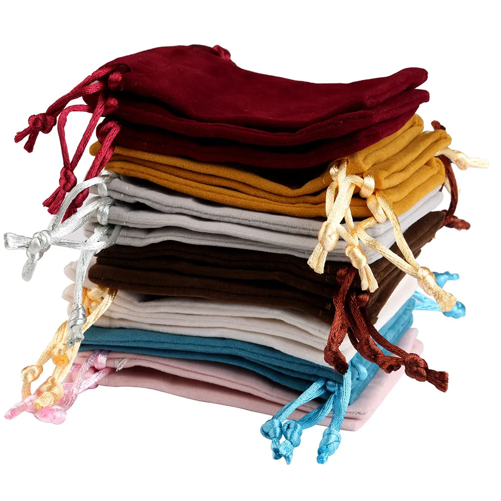 Wholesale Custom LOGO Velvet Pouch Packaging Drawstring