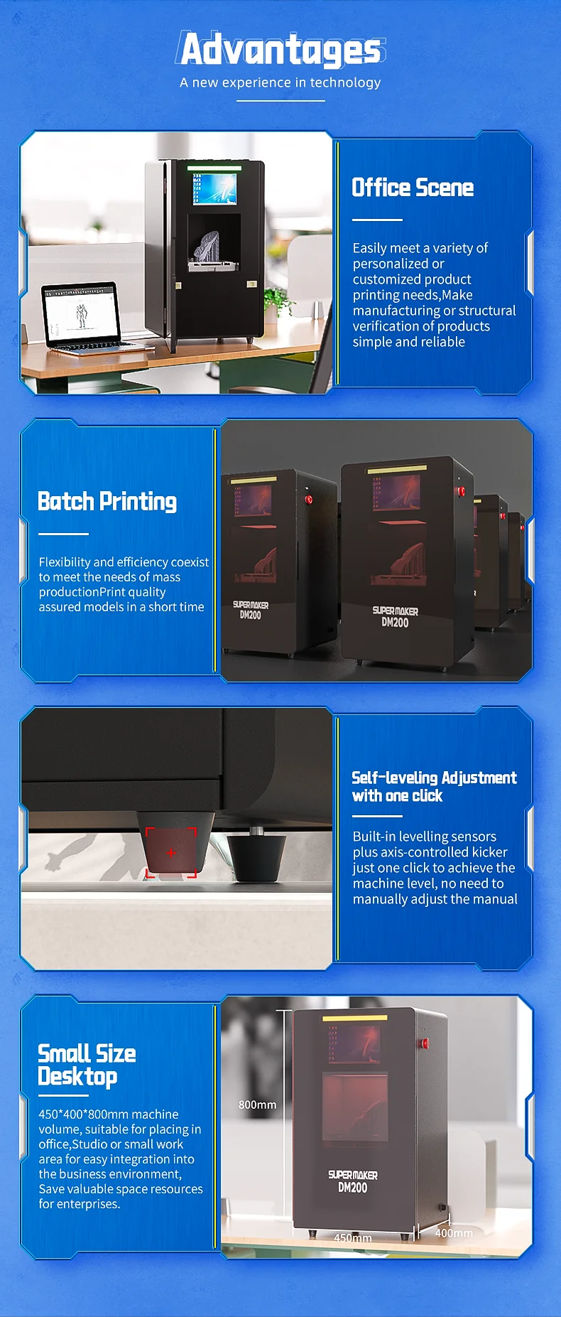 Top-down Dlp 3d Printer Dm200 Printing Size 192*108*120mm Dental - Buy ...