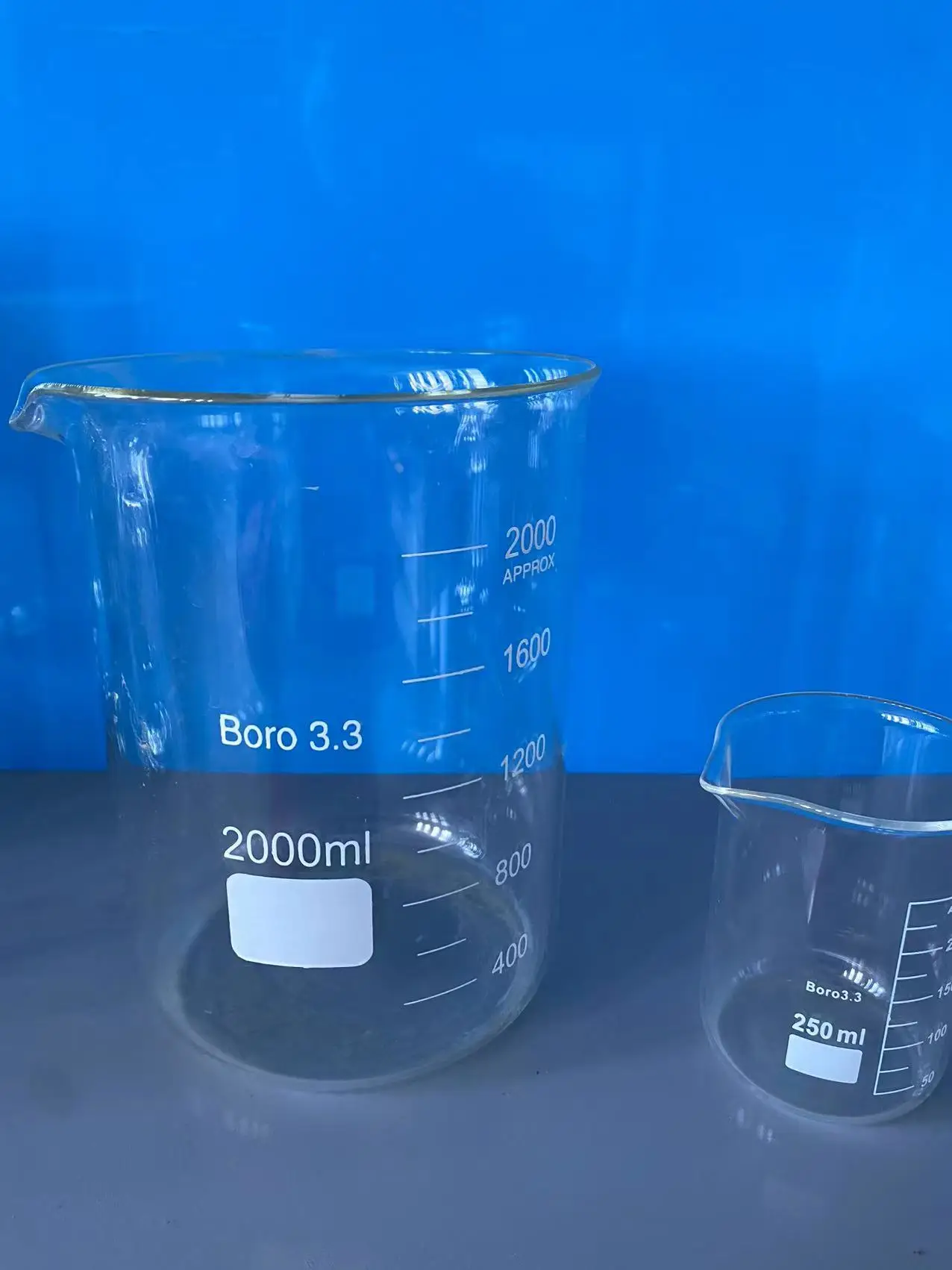 Laboratory Test Glass Measuring Beaker Borosilicate Glass Beaker 250ml ...
