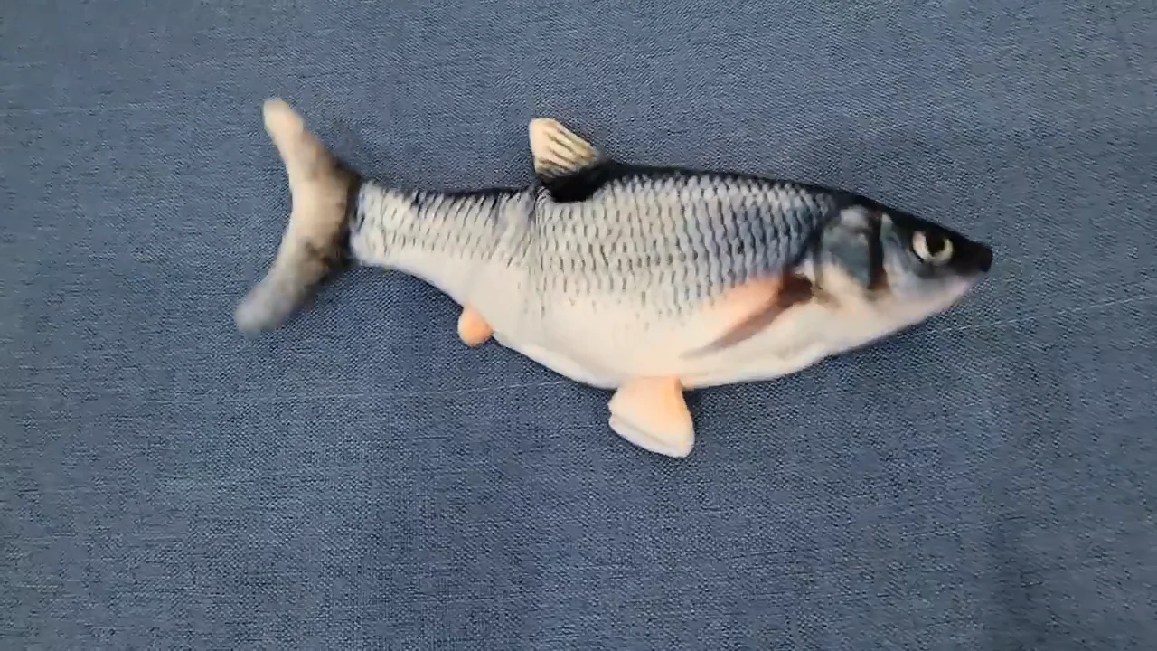 Interactive Cats Toys Floppy Moving Fish With Catnip Realistic ...