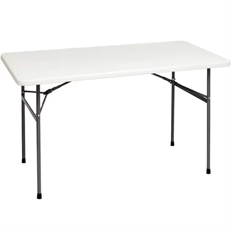 Plastic Plegable Table Outdoor Rectangular Folding Table Modern 4ft ...