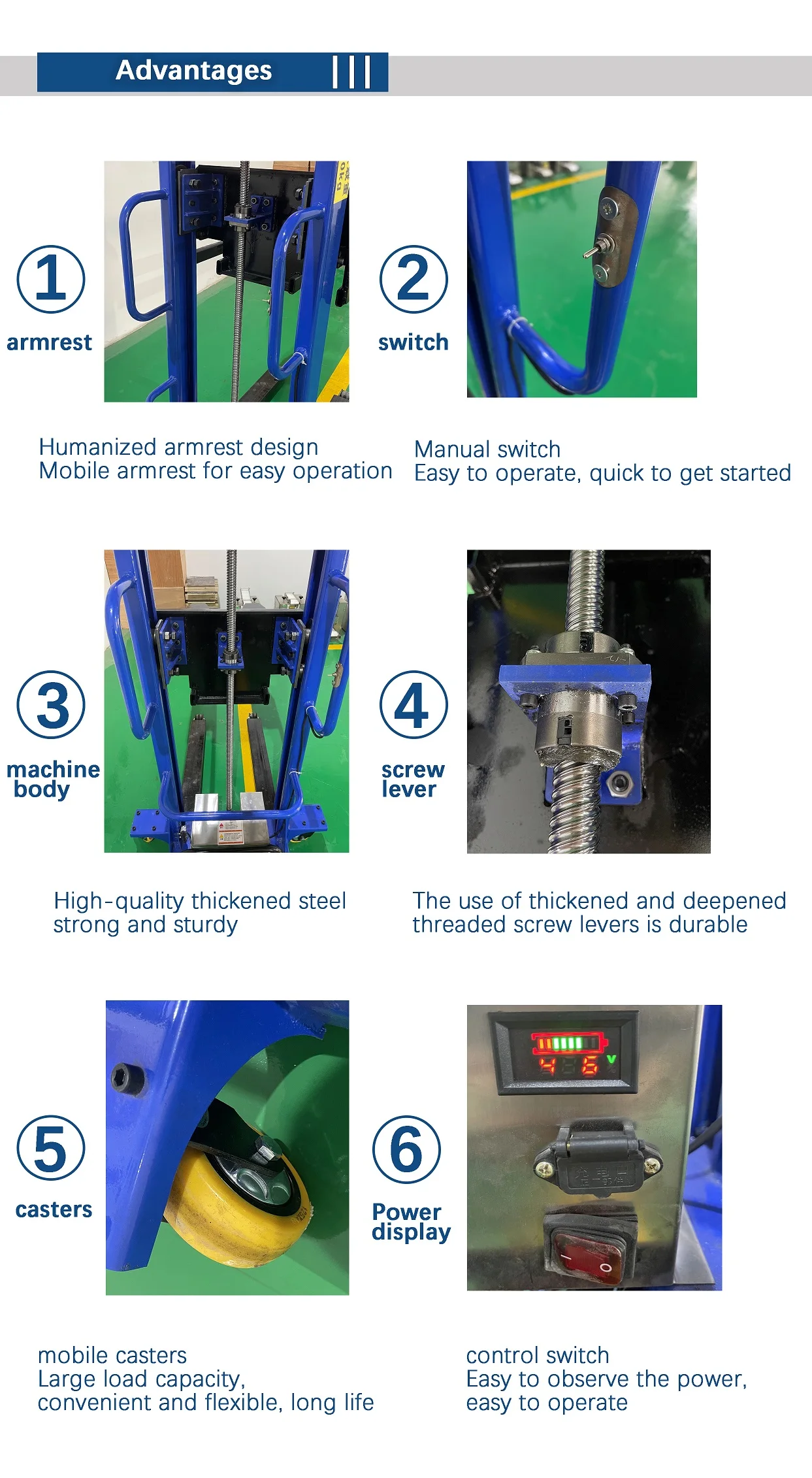 500kg Self Loading Portable Forklift - YICHA Stackers