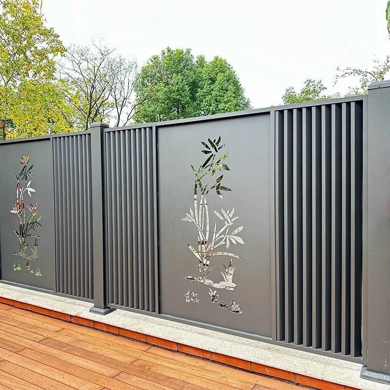 Villa Steel Guardrail Outdoor Louver Railing Roof Terrace Balcony New ...