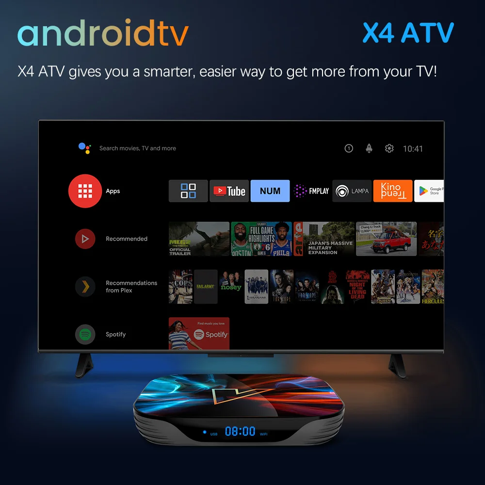 Alibaba.com: Vontar X4 Android OTT 4GB 32GB/64GB Wi-Fi media player set ...