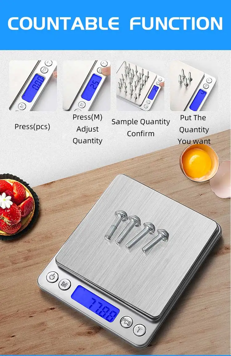 Gold Gram Weight Scale - Precise Digital Kitchen Scale
